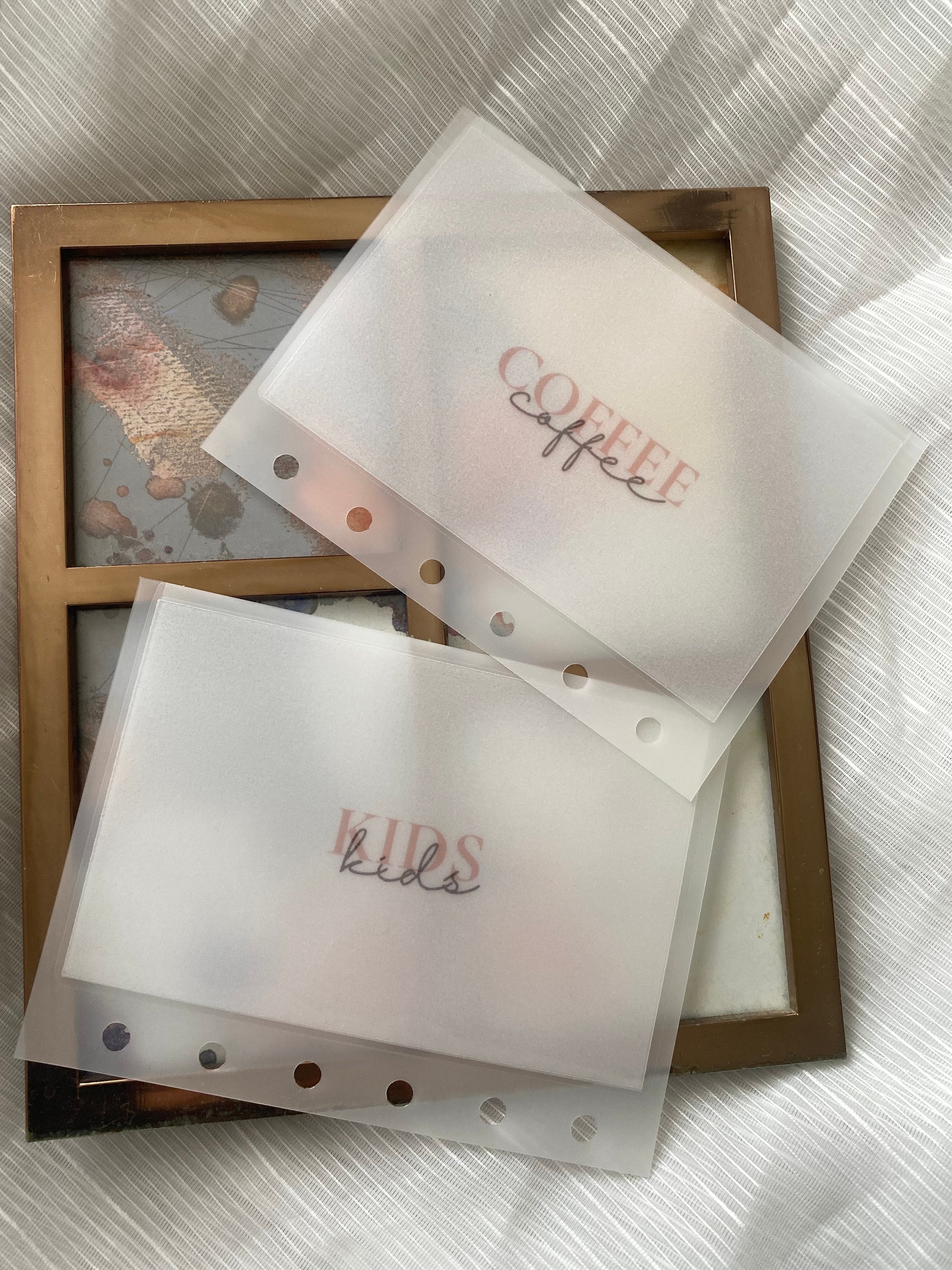 A7 Cash Envelope Budget Envelope Wallet Size Envelope Frosted A7 ...