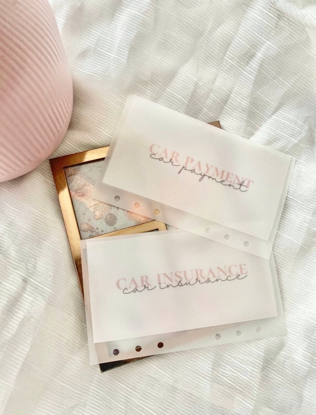 A6 Frosted Envelope Cash Stuffing Envelope Money Budget Envelope Pink ...