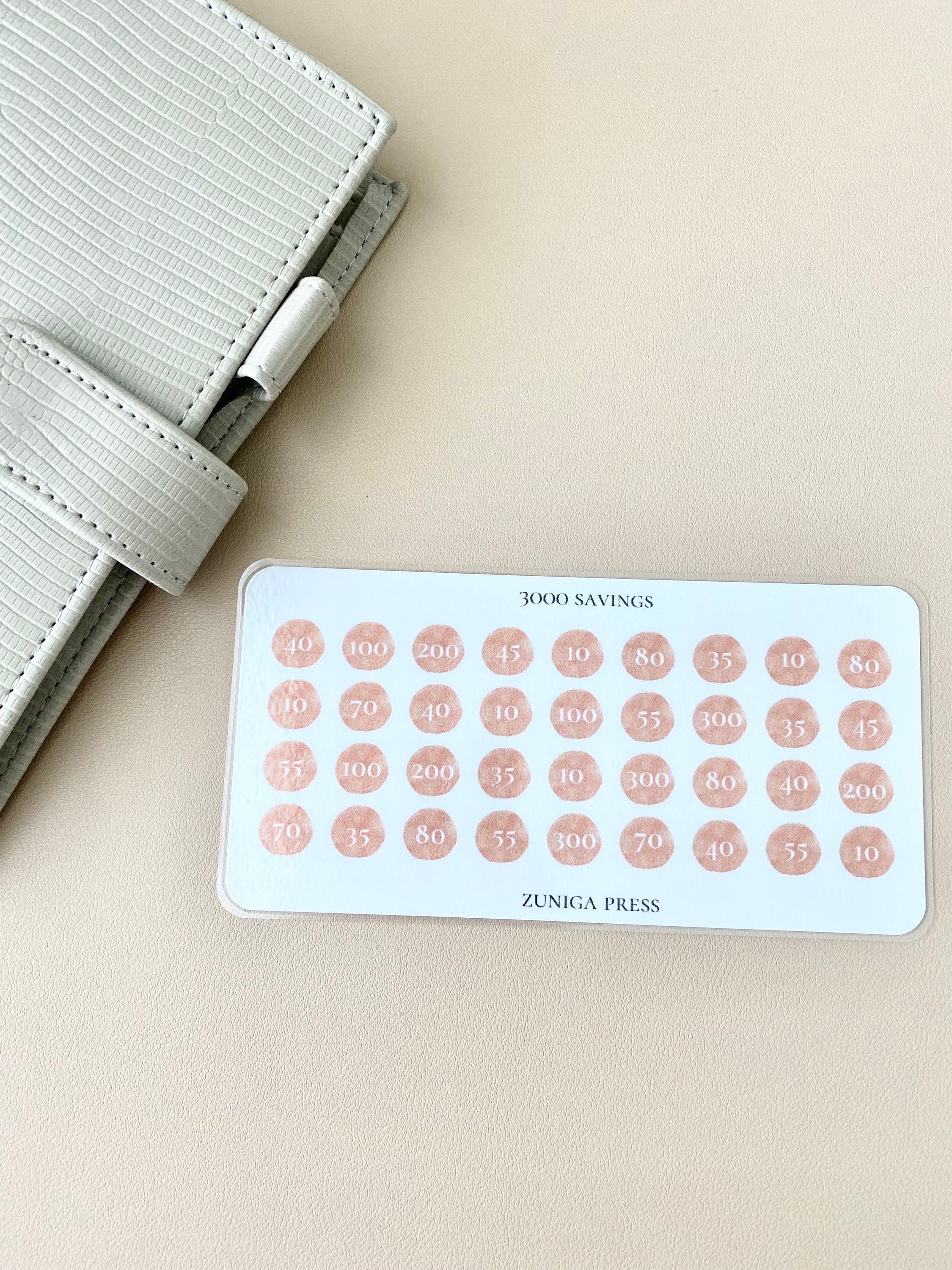 3000 Savings Tracker Laminated Savings Challenge Emergency Tracker Save ...