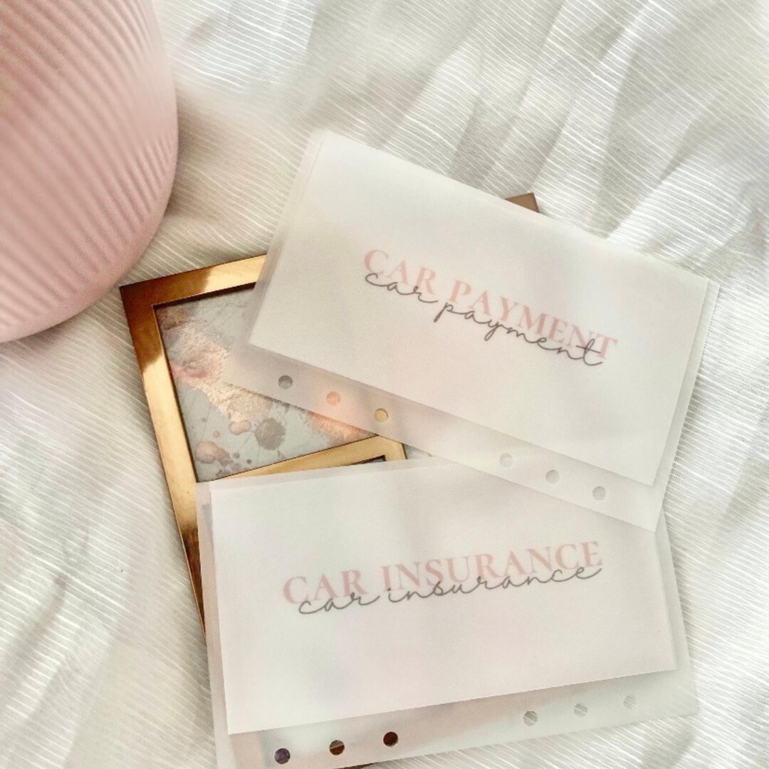 A6 Frosted Envelope Cash Stuffing Envelope Money Budget Envelope Pink ...