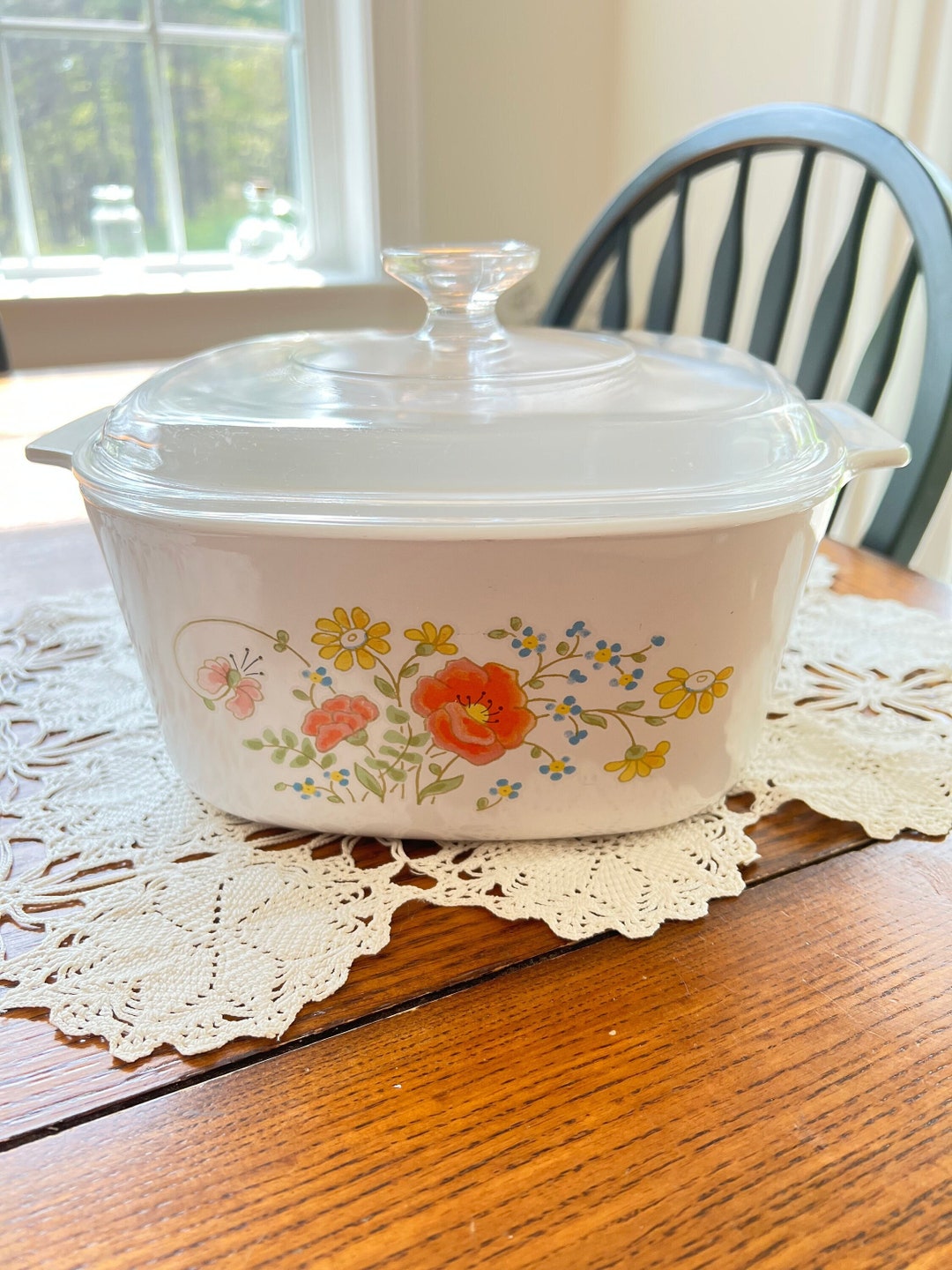 Vintage Wildflower Corningware Casserole With Lid 3 Quart - Etsy