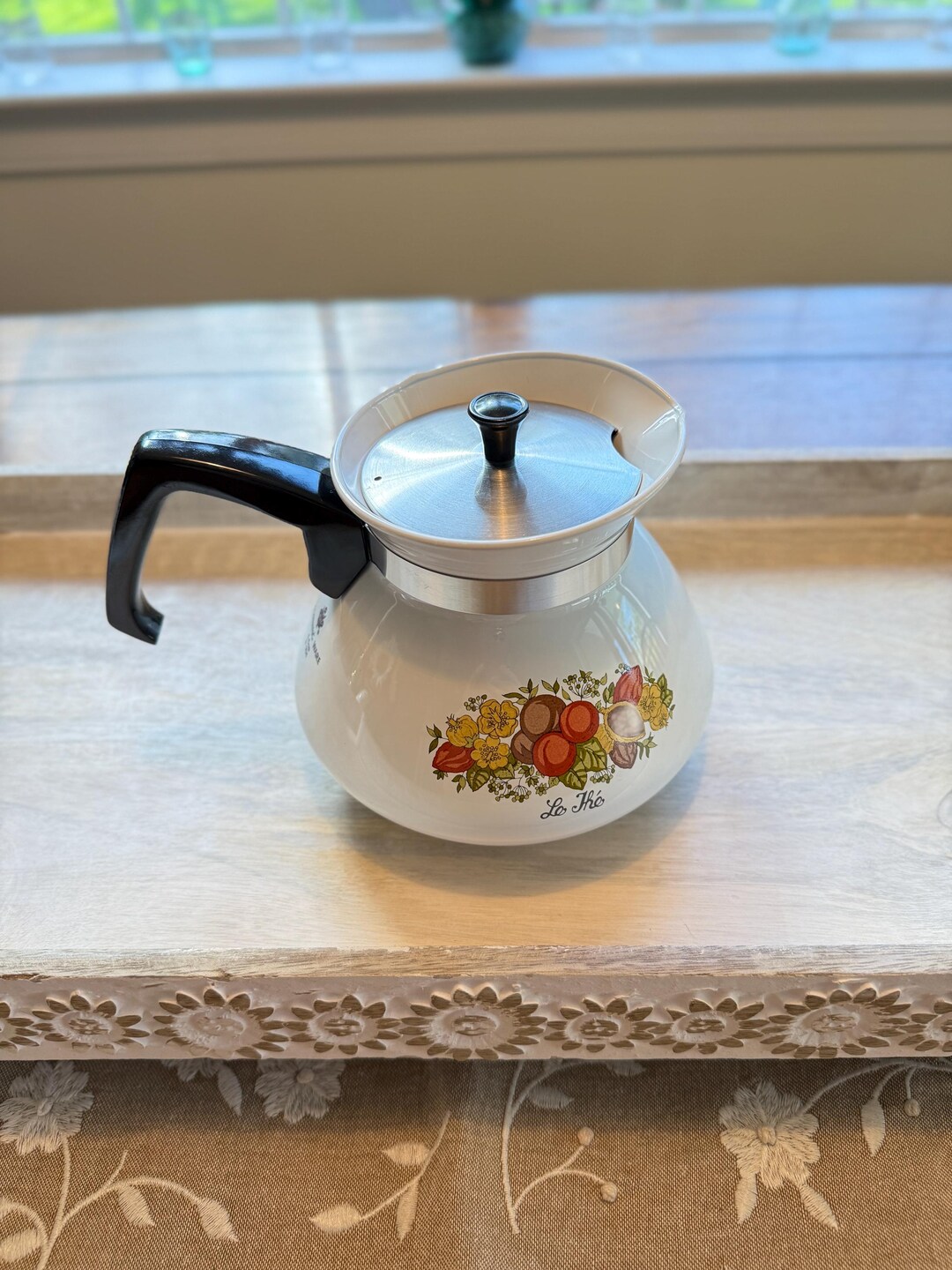 Vintage Corning Ware, Spice O’ Life 6 Cup Teapot With stainless Lid - Etsy