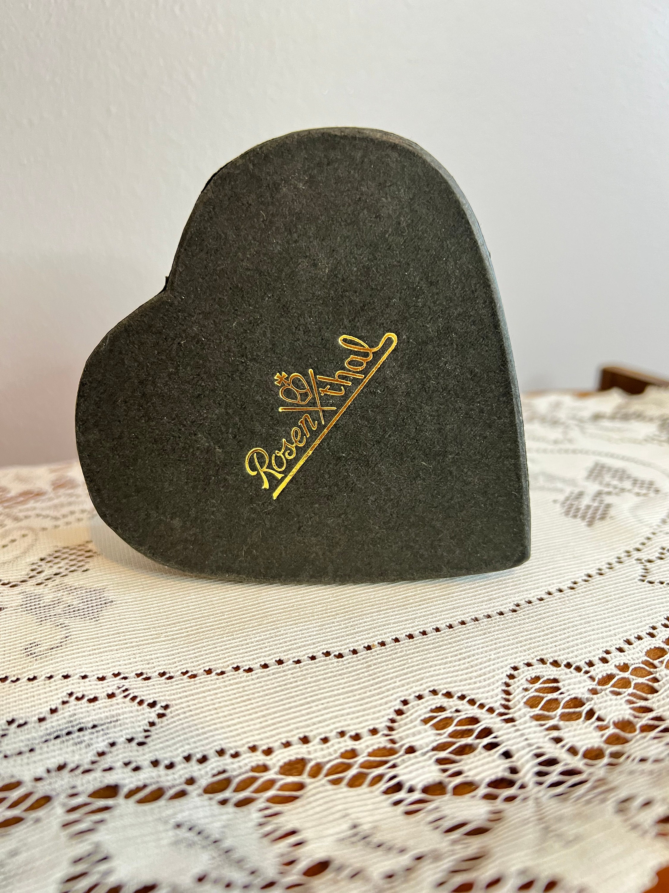 Rosenthal Crystal Heart Paperweight - Etsy