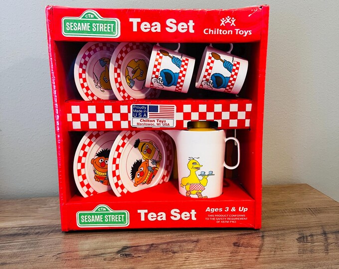 1991 Sesame Street Tea Set, Factory Sealed - Etsy