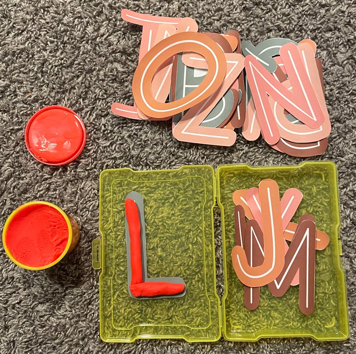 Task Box Learning Game, Letter Matching, Letter Recognition, Hands on ...