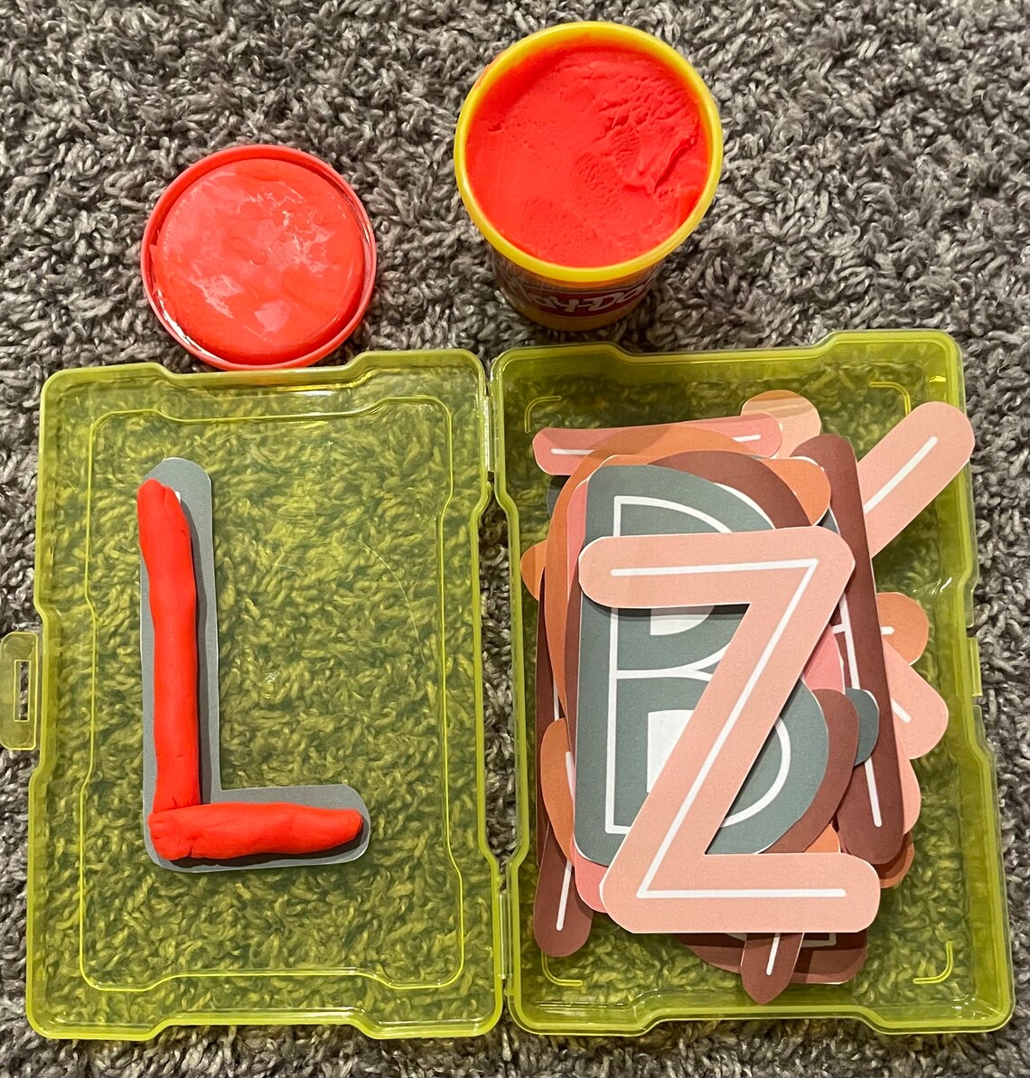 Task Box Learning Game, Letter Matching, Letter Recognition, Hands on ...