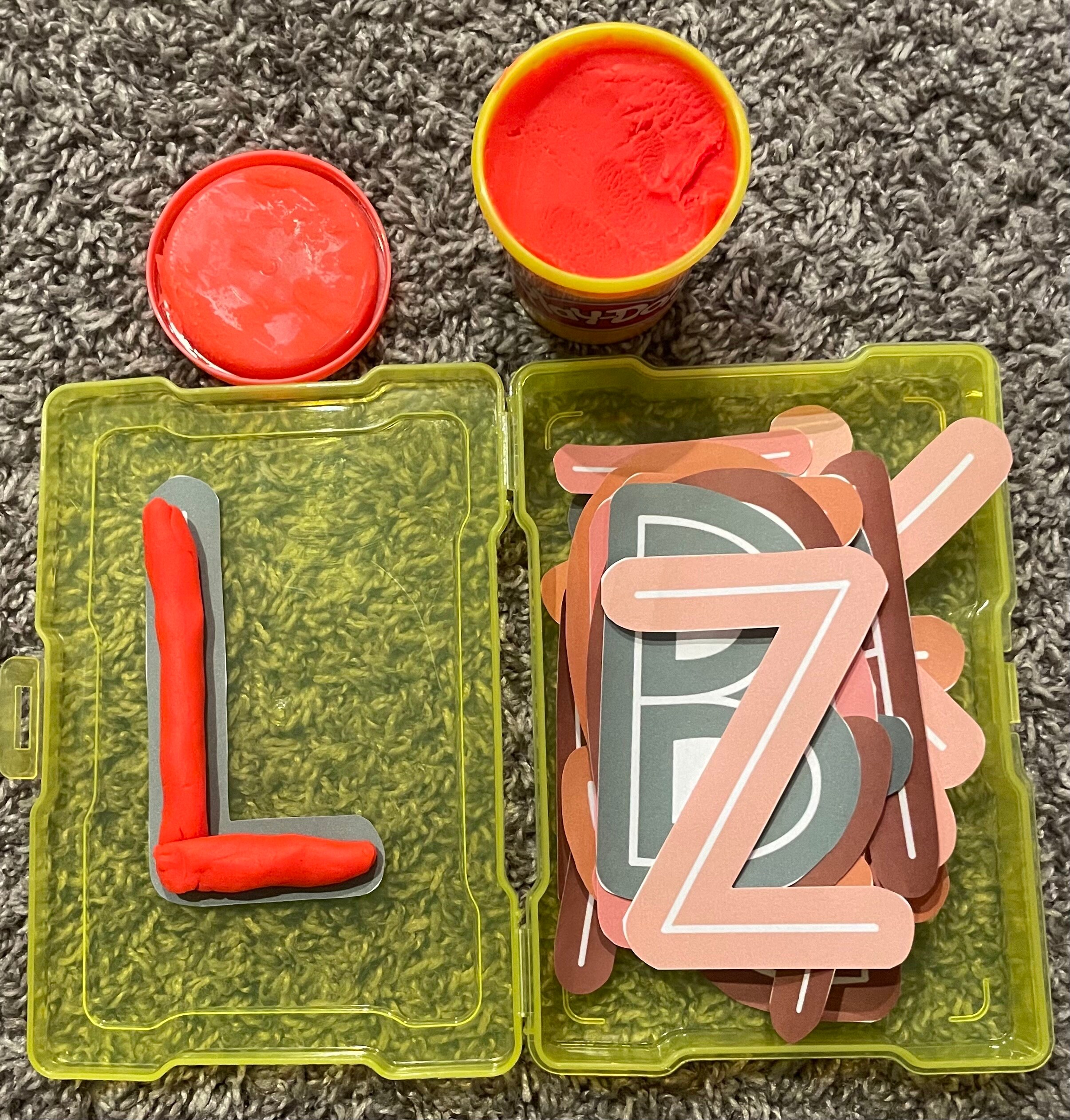 Task Box Learning Game, Letter Matching, Letter Recognition, Hands on ...