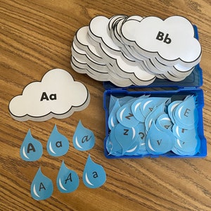 Alphabet Task Box Learning Game, Letter Matching, Letter Recognition - Etsy