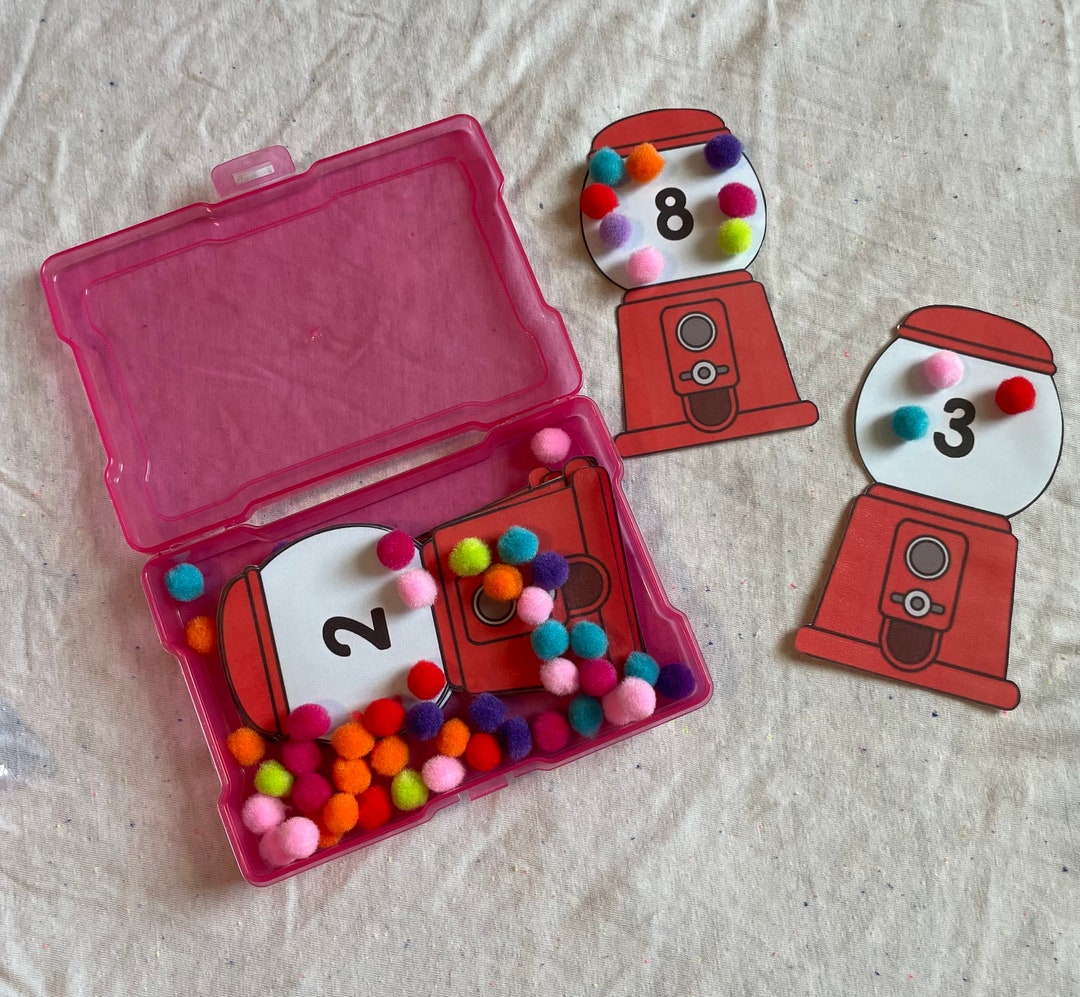 Task Box Counting 1-10 Learning Game for Preschool, Homeschool ...