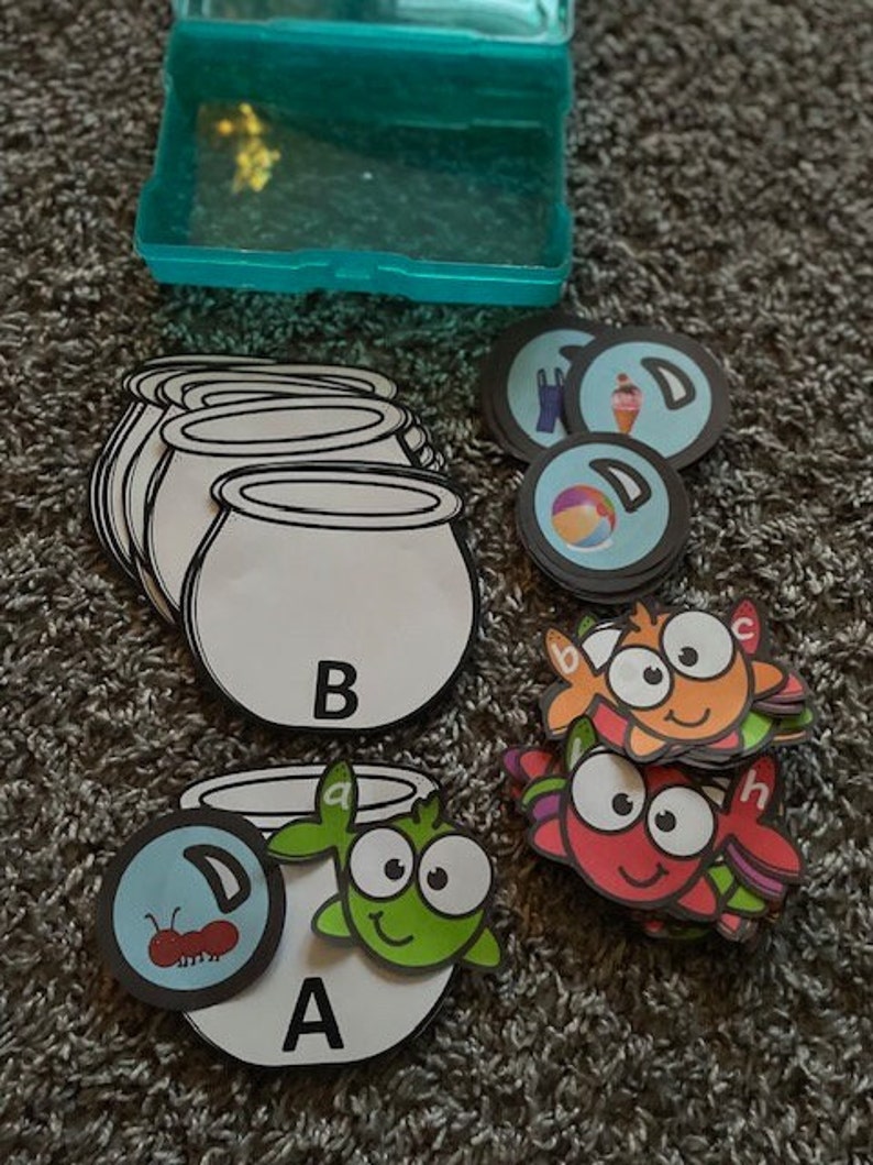 Alphabet Task Box Learning Game, Letter Matching, Letter Recognition ...