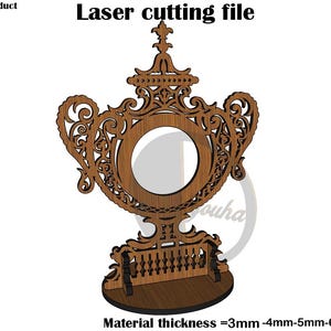 Laser Cut Desk Clock SVG 3mm,4mm,5mm,6mm - Etsy