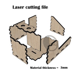 Laser Cut Business Card Holder With Pen & Pencil Stand 3mm-4mm - Etsy