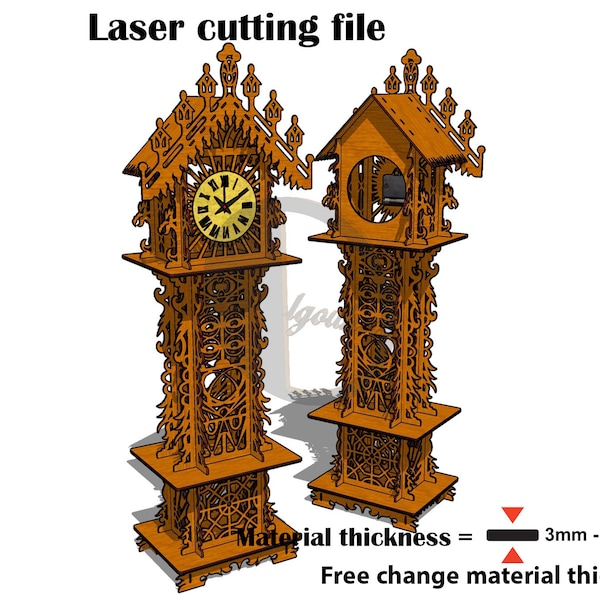 Laser Dragon Clock - Etsy