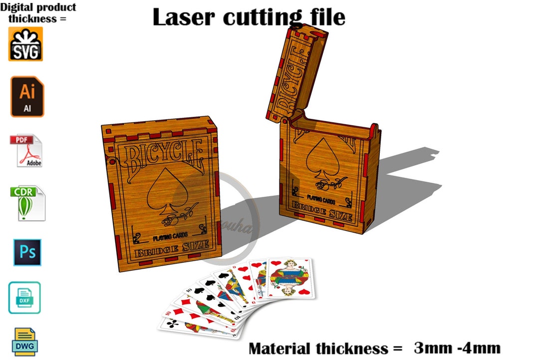 Laser Cut Card Box SVG 3mm-4mm - Etsy