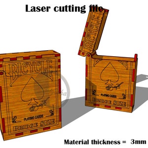 Laser Cut Card Box SVG 3mm-4mm - Etsy