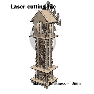 Laser Cut Standing Dragon Clock SVG 3mm-4mm-6mm - Etsy