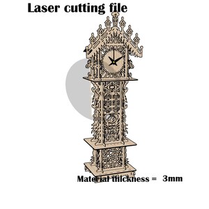 Laser Cut Standing Dragon Clock SVG 3mm-4mm-6mm - Etsy