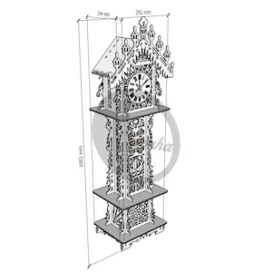 Laser Cut Dragon Clock 100cm SVG 3mm-4mm - Etsy