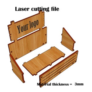 Laser Cut Business Card Holder SVG 2,7mm-3mm-4mm-6mm - Etsy