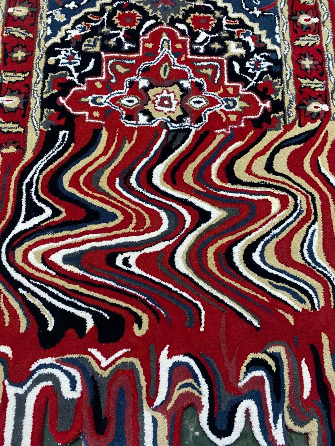Persian Melting Rug, Red Melting Oriental Design Rug,3x5 4x6 5x8 6x9 ...