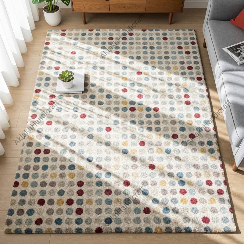 Polka Dot Rug - Etsy