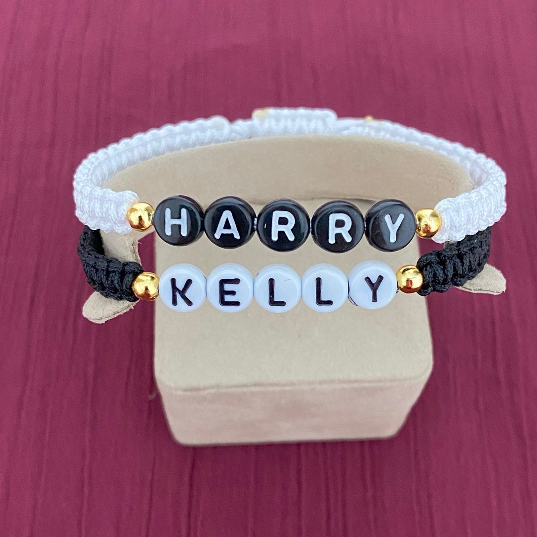 Couple Name Bracelets, Set of 2 Name Bracelets, Gift for Her, Matching ...