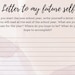 DIGITAL DOWNLOAD Letter to Your Future Self First Day of School ...