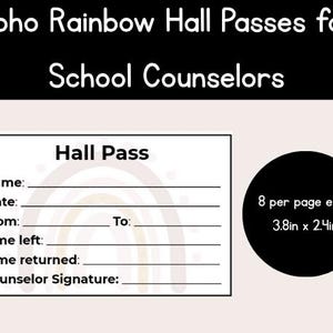 Hall Pass for Counselor - Etsy