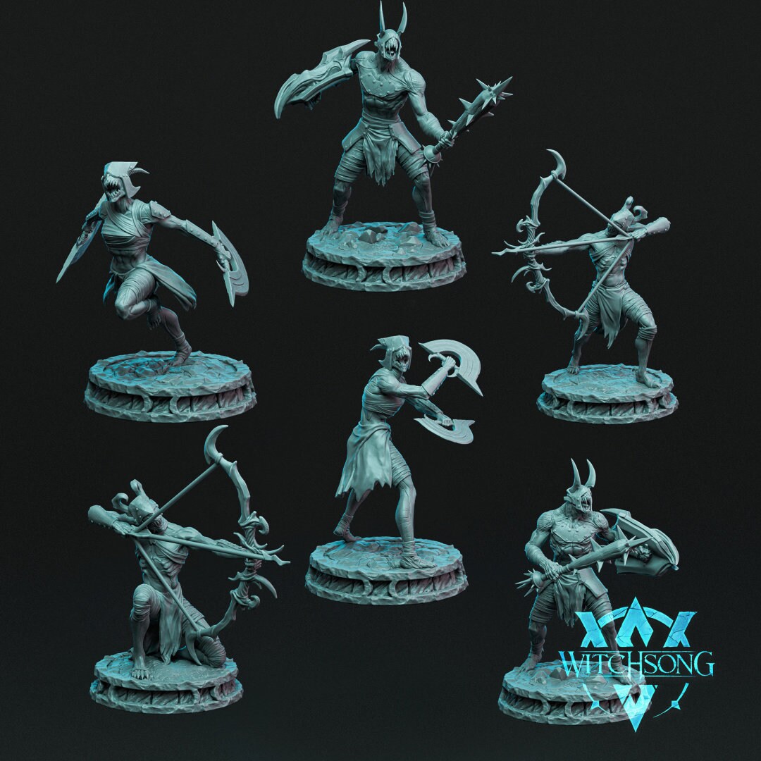 Hellforged Thralls Dnd Mini Dungeons and Dragons Miniature - Etsy