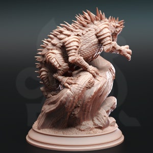 Verdant Basalisk Dnd Mini Dungeons and Dragons Basalisk Miniature - Etsy