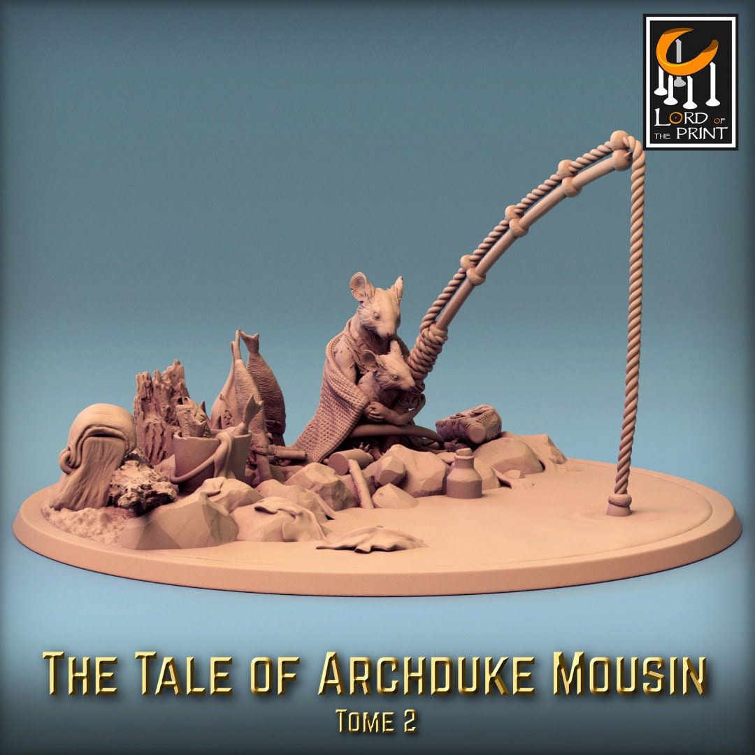 Mouse Mini Diorama Dnd Mini Dungeons and Dragons Mousefolk Miniature - Etsy
