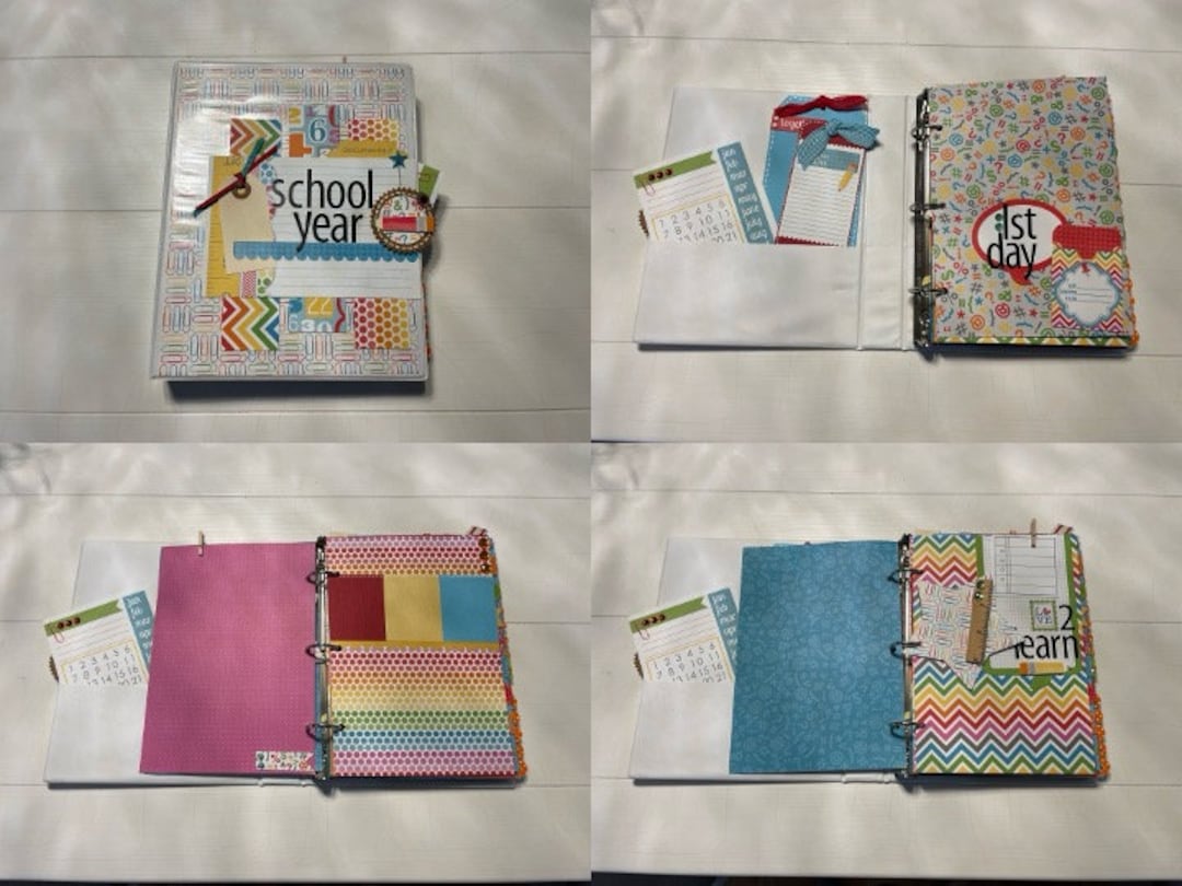 School Year Binder Scrapbook Album - Etsy