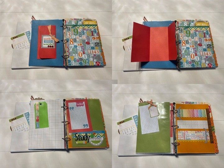 School Year Binder Scrapbook Album - Etsy