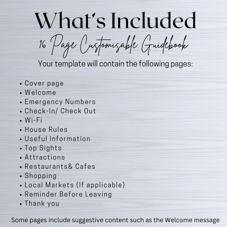Guest Guidebook Template for Airbnb/vrbo/holiday Rentals, Create Your ...