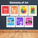 Elements of Art Poster Set of 7, Elements of Art Bundle, Art Classroom ...