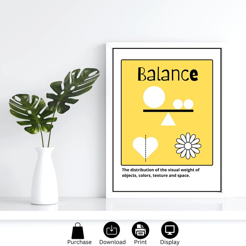 Principles of Design Poster Set, Art Classroom Wall Decor , Art Teacher ...