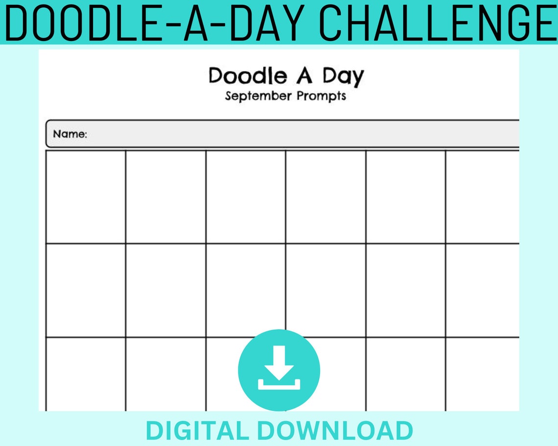 10 Month Doodle-a-day Challenge - Etsy