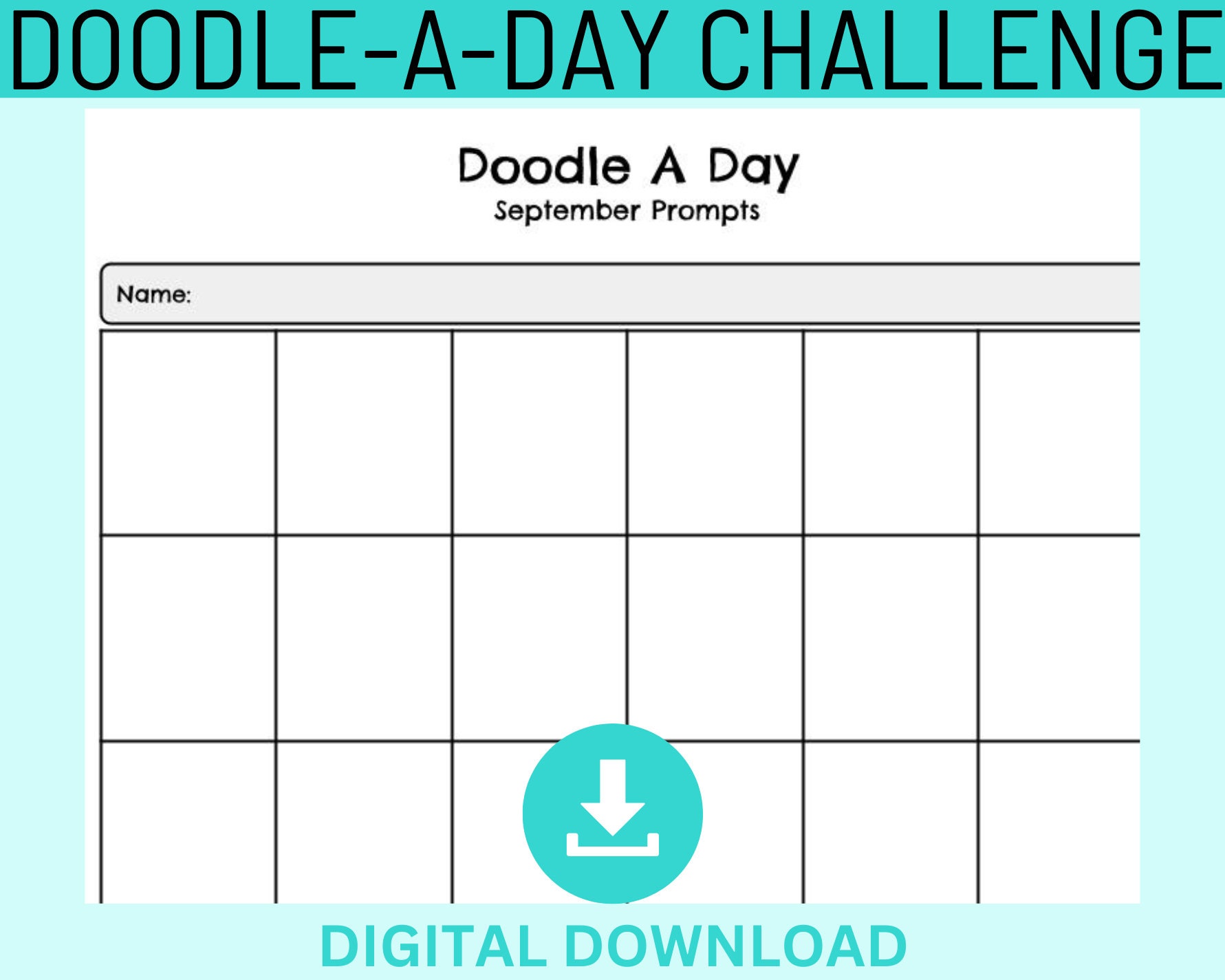 10 Month Doodle-a-day Challenge - Etsy