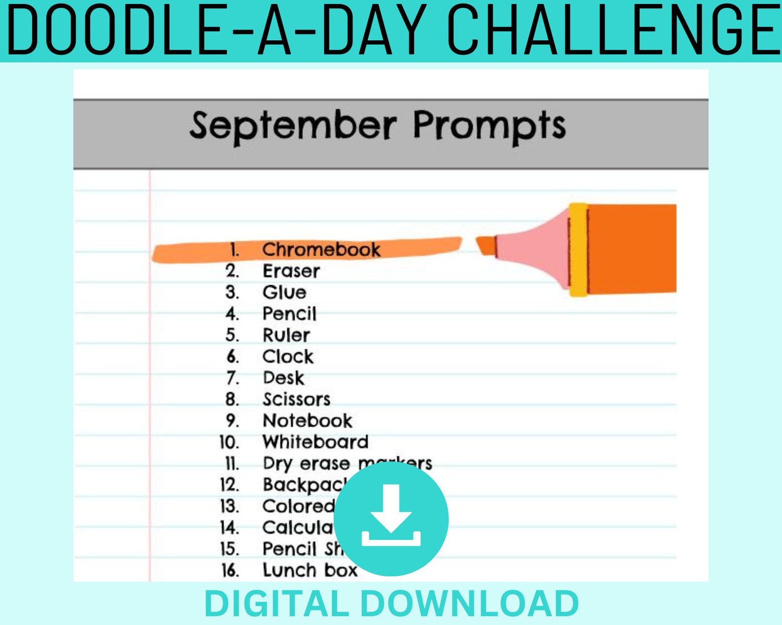 10 Month Doodle-a-day Challenge - Etsy