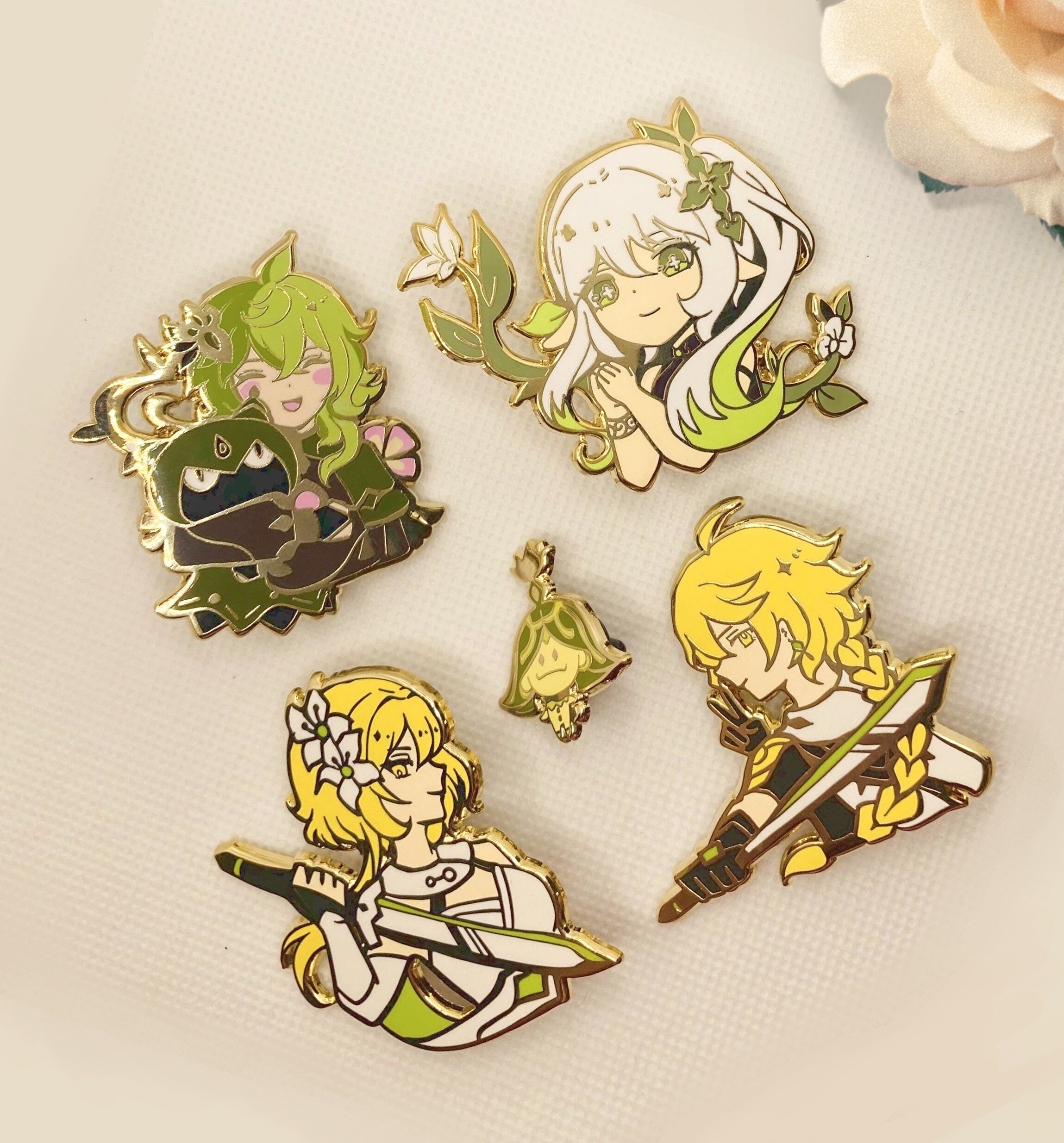 Enamel Pins Nahida Collei Lumine Aether Aranara - Etsy