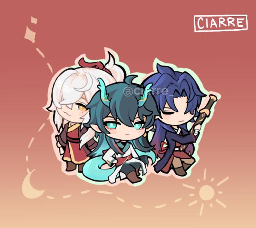 Jing Yuan, Dan Heng, Blade - Acrylic Charm + FREE STICKER - Etsy
