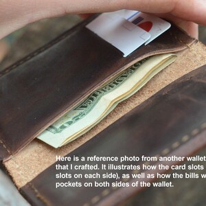 Rustic Handmade Tooled Leather Wallet - Vintage-inspired Minimalist ...