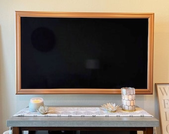 Wood TV Frames, genuine Oak, Wall Art, Aesthetic Home Décor, Room Décor ...