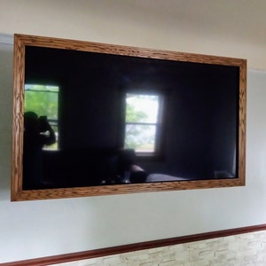 Wood TV Frames, (genuine Oak), Wall Art, Aesthetic Home Décor, Room ...