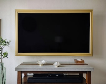 Wood TV Frames, genuine Oak, Wall Art, Aesthetic Home Décor, Room Décor ...