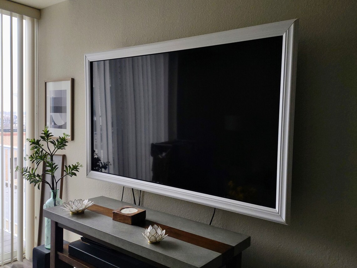 Crown TV Frames (flat White), Wall Art, Aesthetic Home Décor, Room ...