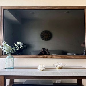 Wood TV Frames, (genuine Pine), Wall Art, Aesthetic Home Décor, Room ...