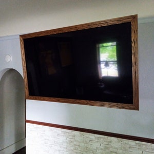 Wood TV Frames, (genuine Oak), Wall Art, Aesthetic Home Décor, Room ...