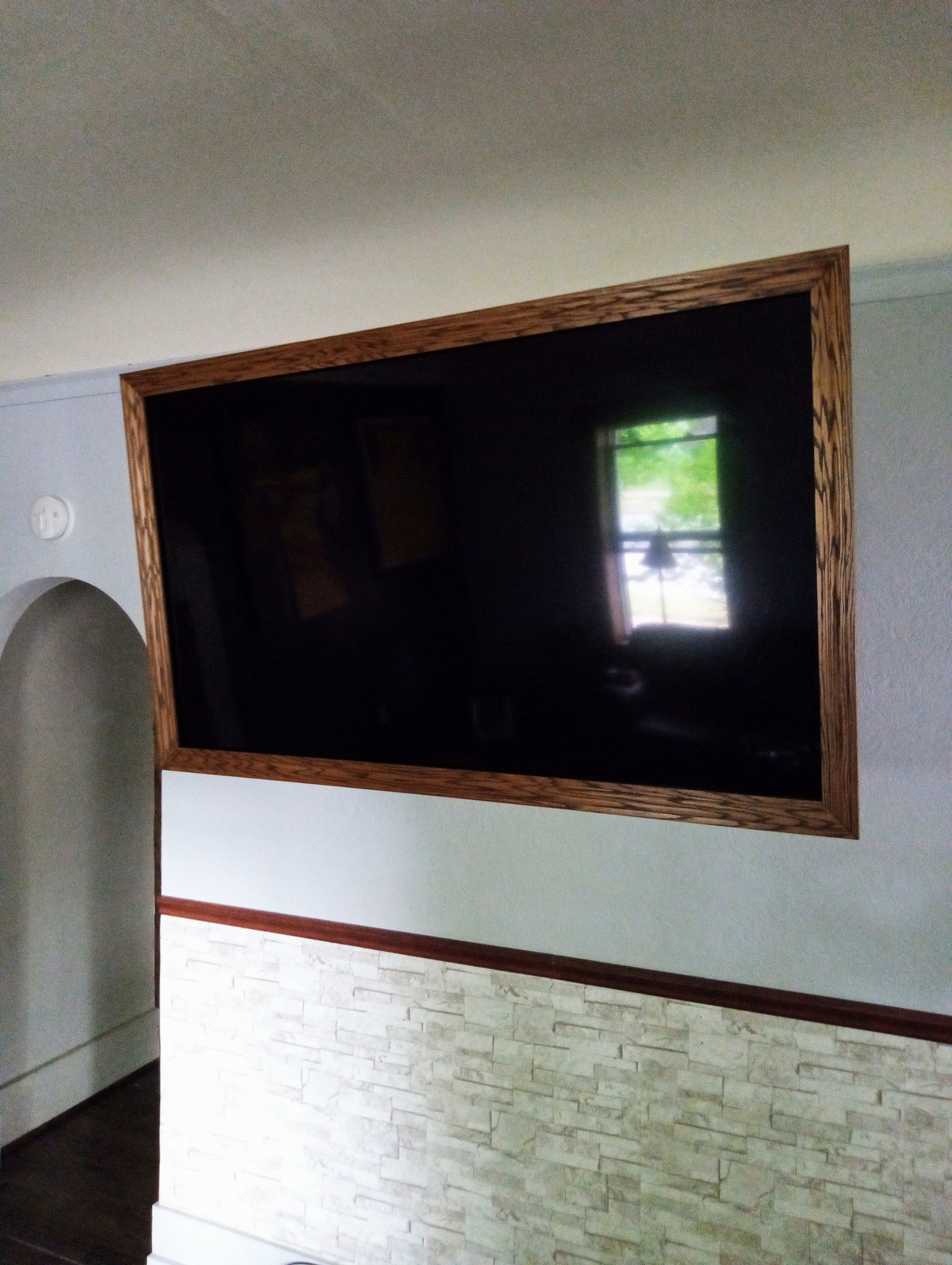 Wood TV Frames, (genuine Oak), Wall Art, Aesthetic Home Décor, Room ...