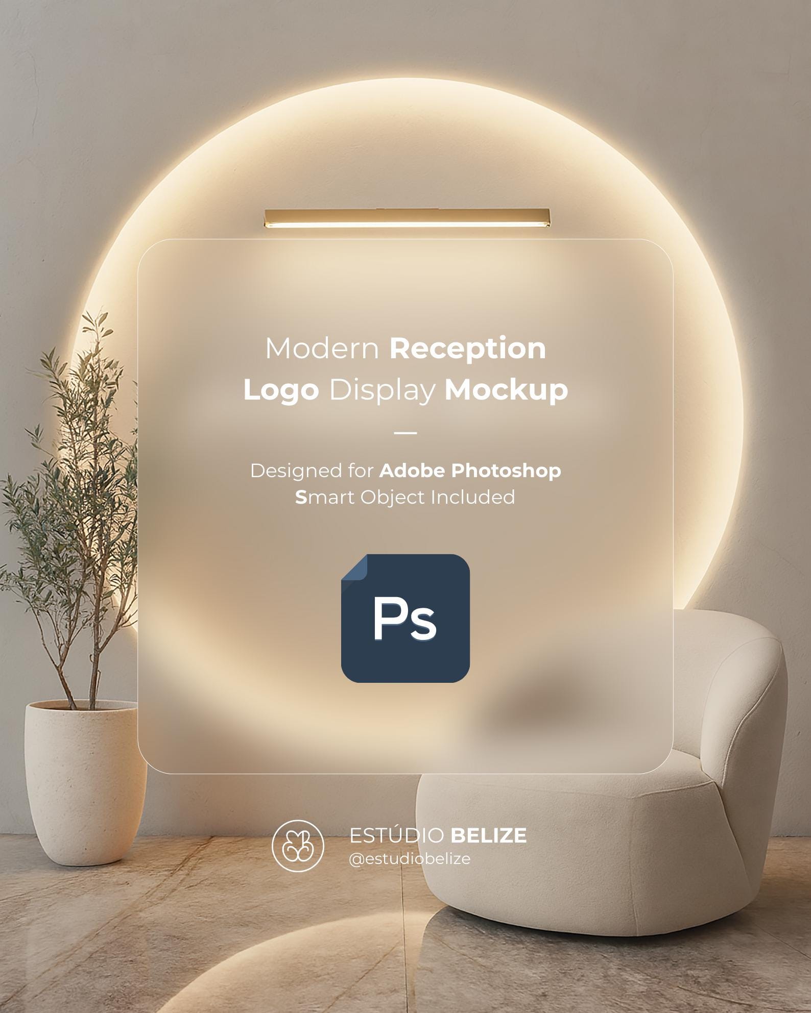 Reception Mockup, Logo Display Mock-up, Storefront Design, PSD Template ...